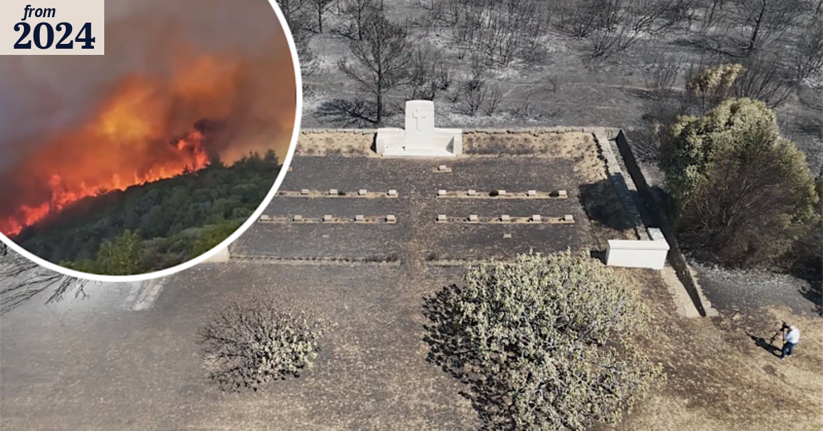 Gallipoli fire threatening ANZAC war graves