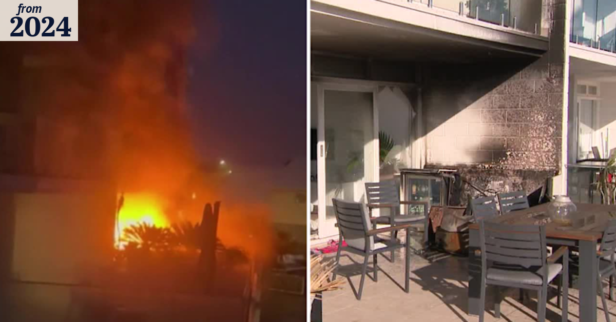 BBQ gas bottle explodes, causes fire injuring two