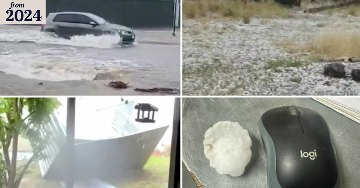 Heavy rain, hail pelt Queensland as severe weather continues