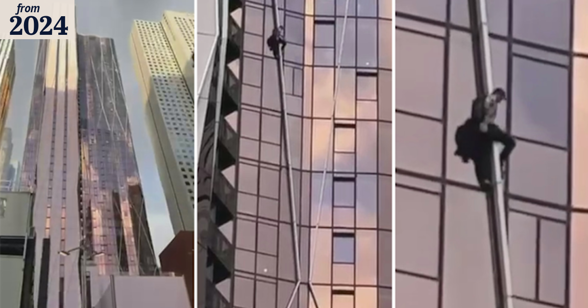 Man seen scaling 60-level building in Melbourne