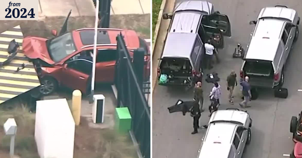 Driver rams vehicle into front gate of FBI Atlanta office