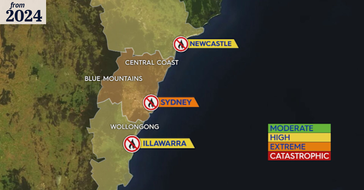 Total fire bans for much of NSW