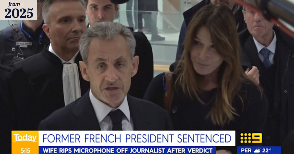 Former French president jailed