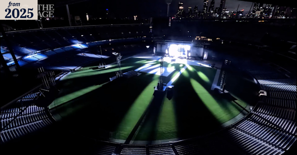 The stage is set for AC/DC at the MCG