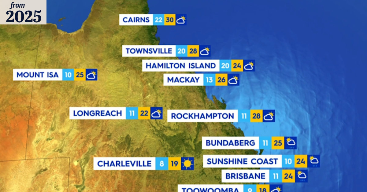 National weather forecast for Wednesday July 30