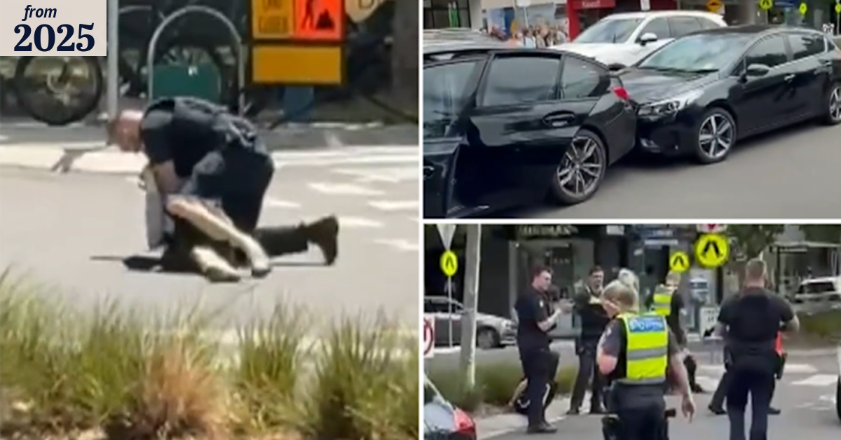 Dramatic teen arrests on busy Melbourne strip