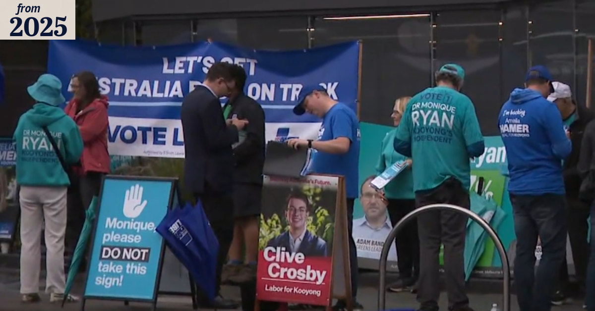 Legal stoush brewing over election signs at key Melbourne polling booth
